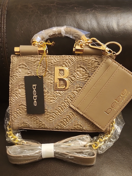 bebe | Bags | Nwt Bebe Nola Mini Satchel Taupe Textured Crossbody Bag ...